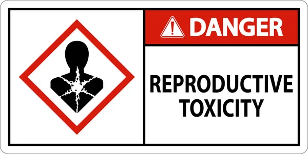 Danger Reproductive Toxicity Ghs Sign White Background Stock Vector ...
