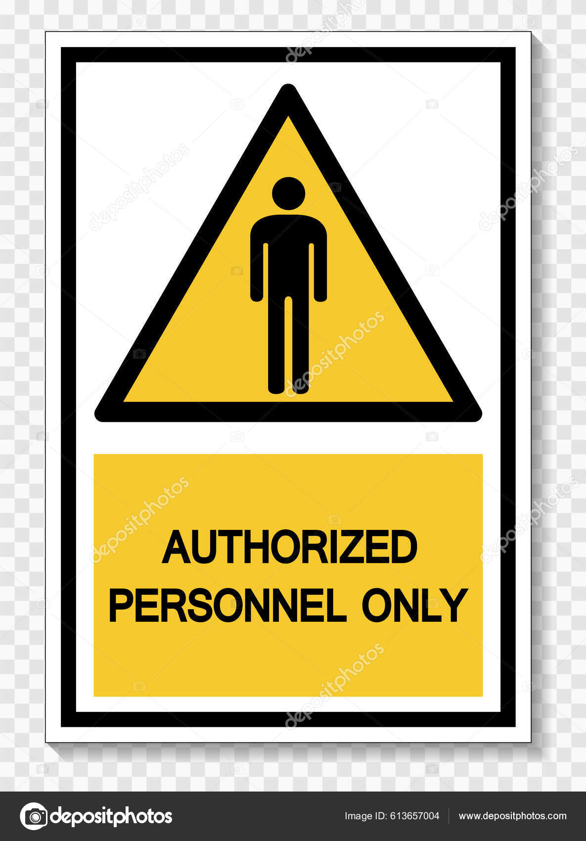 Personal Autorizado Solamente Signo Símbolo Aislado Sobre Fondo Blanco ...