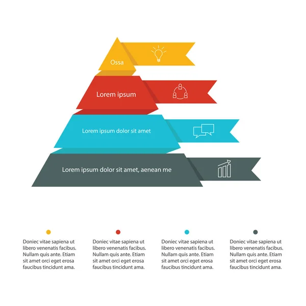 Pyramid Infographics Funnel Pyramid Charts Stock Vector by ©Shinuya ...