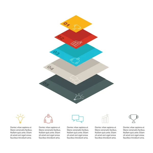 Pyramid Infographics Funnel Pyramid Charts Stock Vector by ©Shinuya ...