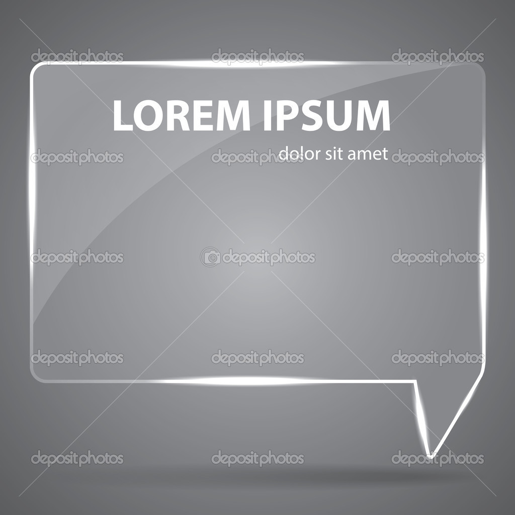 Glass text box vector Stock Vector Image by ©Pornthep #33169415