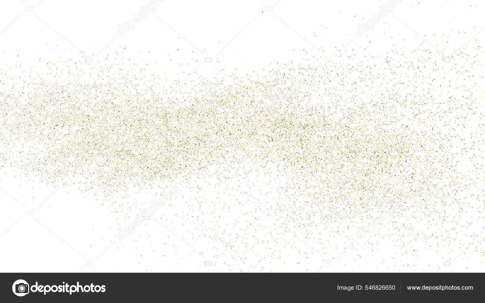 Gold Glitter Textura Isolada Branco Amber Particles Color Contexto ...
