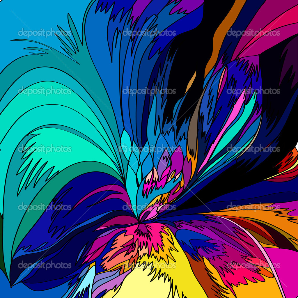 Colorful smooth lines background. Vector illustration. Stock Vector ...