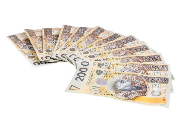 Pieniądze 200 pln — Zdjęcie stockowe © ambrozinio #1593257