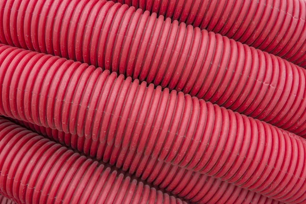 Red corrugated pipe — Stock Photo © apetel #3912357