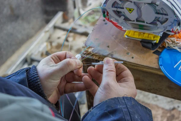 Fiber optic splicing Stock Photos, Royalty Free Fiber optic splicing ...