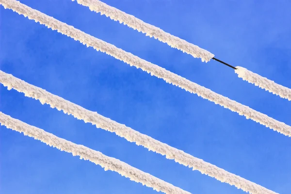 Snow power frosty wire - Stock Image - Everypixel