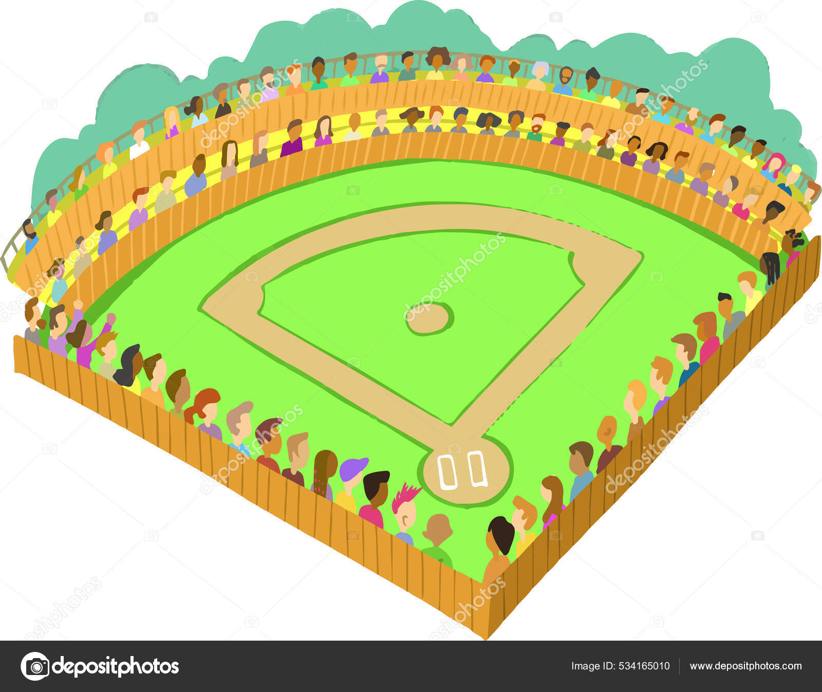Baseball Infield Clipart