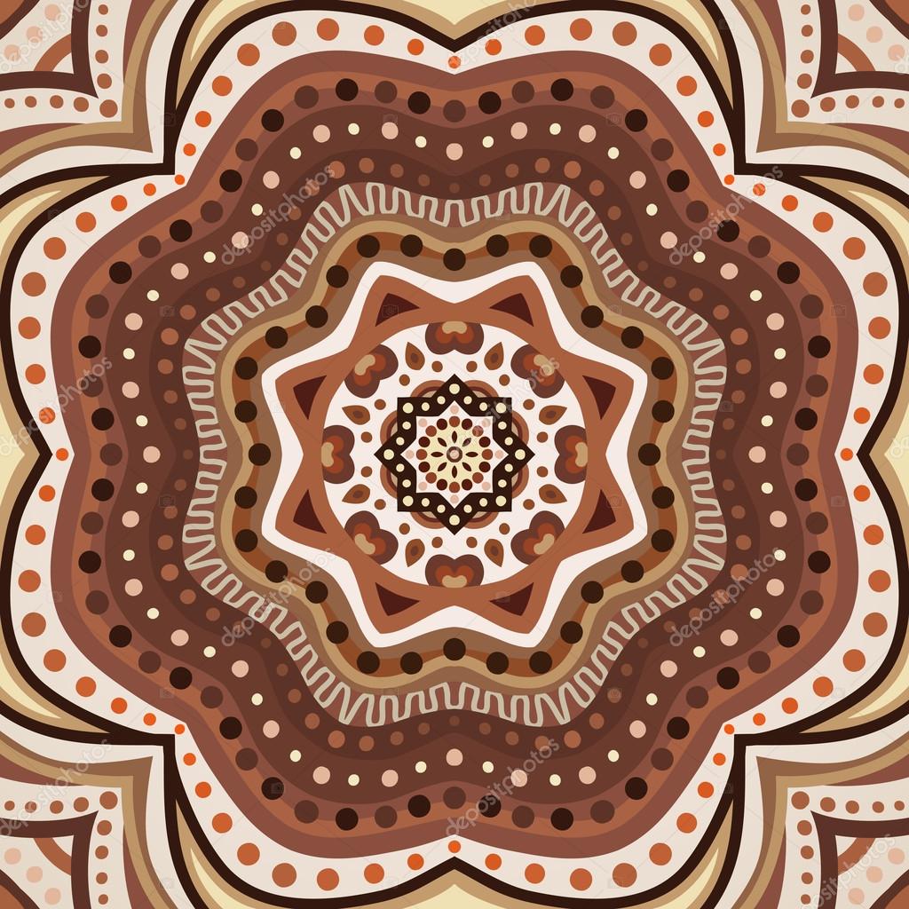 Patrón romántico marrón. Ilustración vectorial 2023