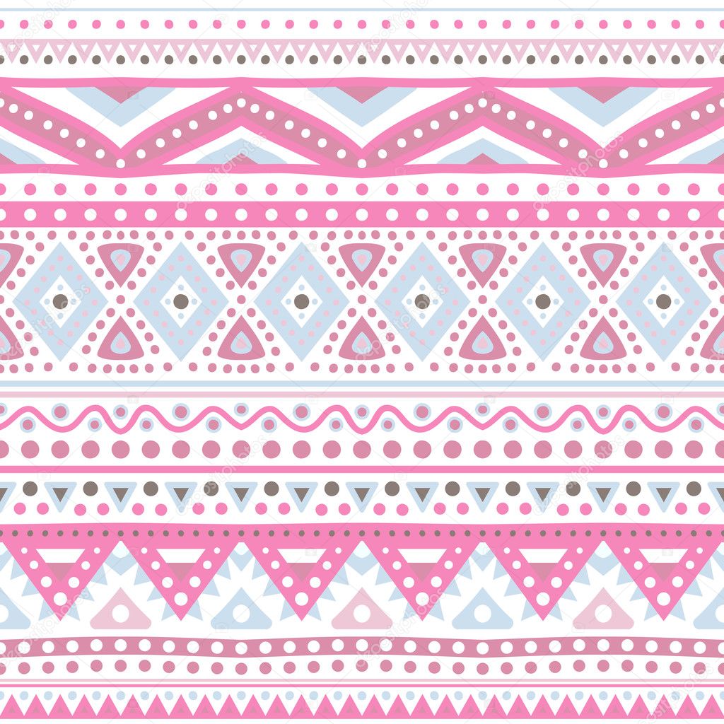 Pink Tribal Print Background