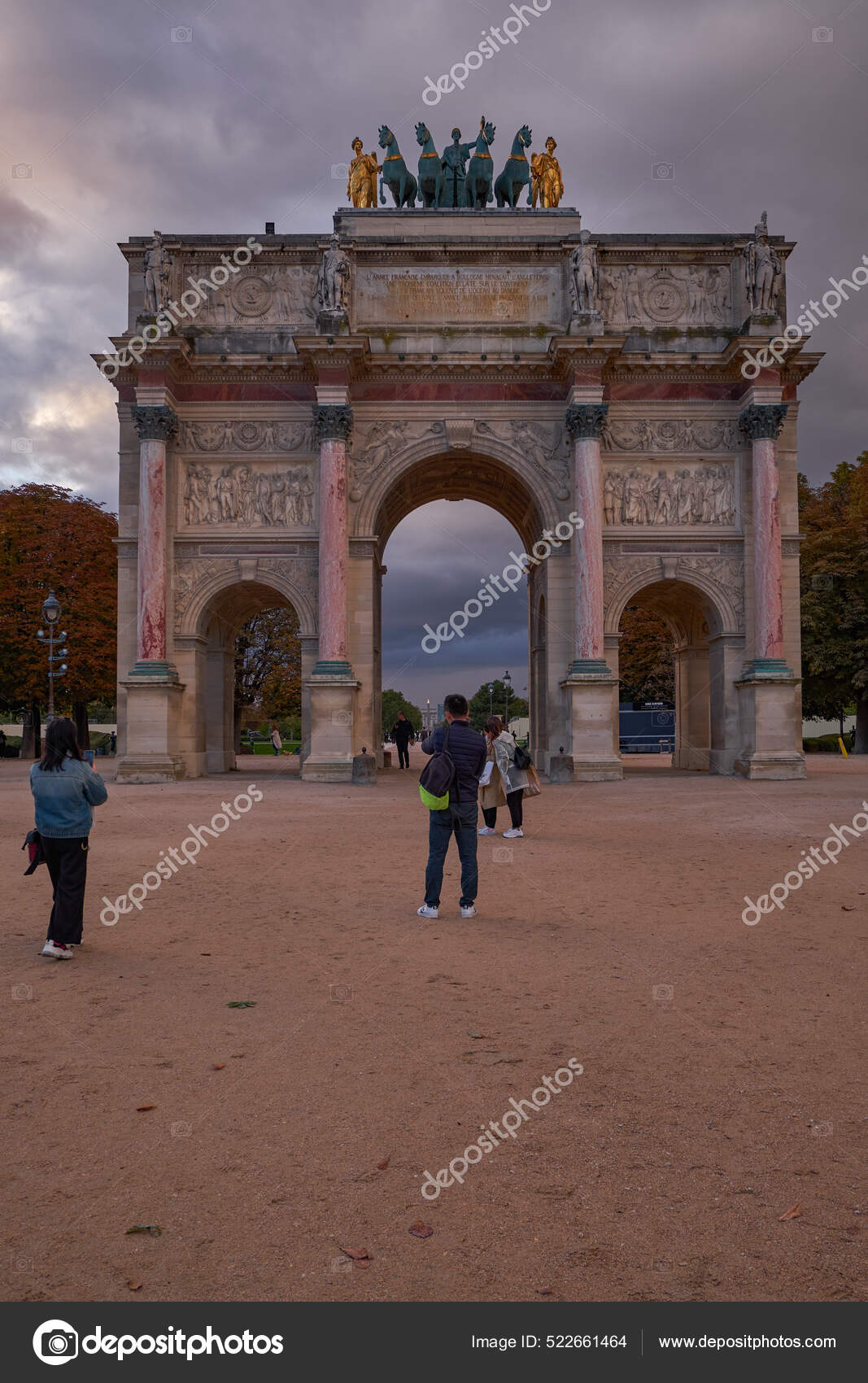 View Famous Triumphal Arch Arc Triomphe Carrousel 1808 Commemorate ...