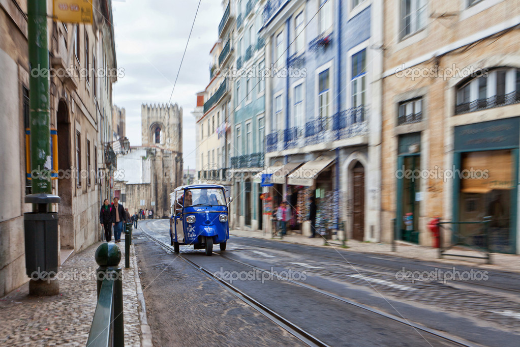 Lisboa, portugal. modo de exibição clássico. arquitectura típica das ...