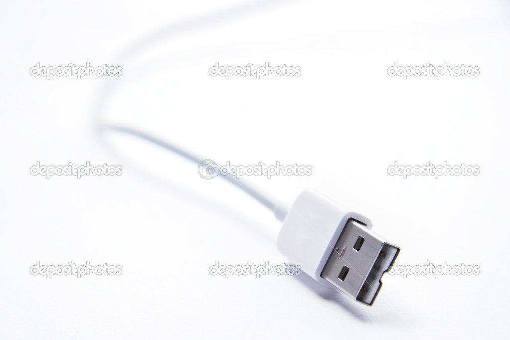White usb jack — Stock Photo © eskymaks #27196837