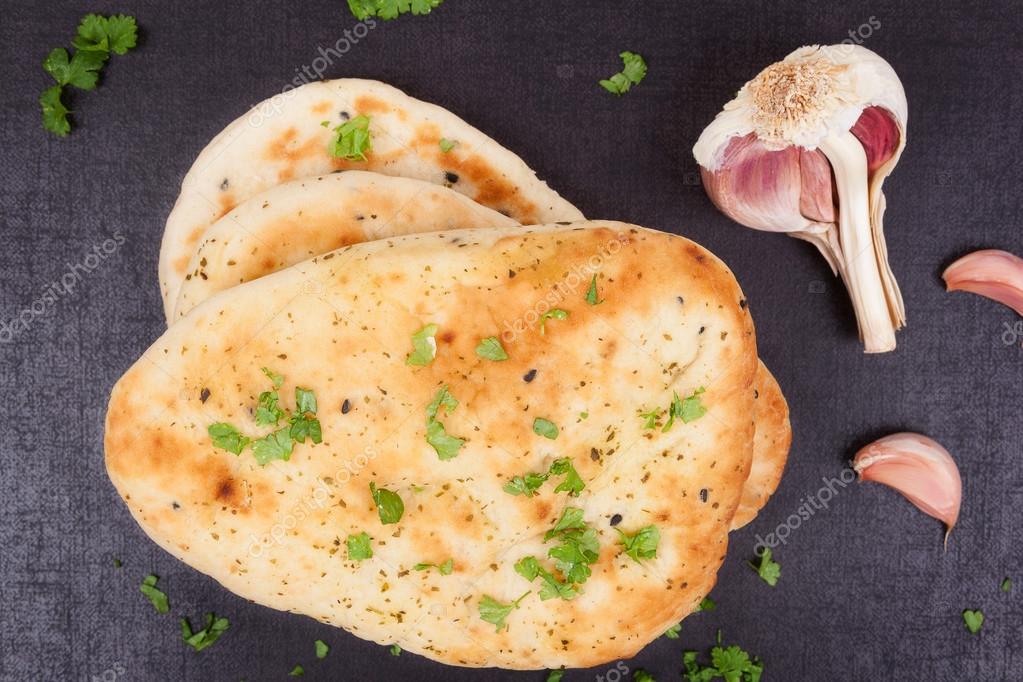 Naan bread, top view. Stock Photo by ©eskymaks 27226577