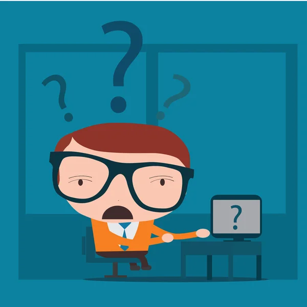 Cartoon computer frustration — Stock Vector © ronleishman #13951197