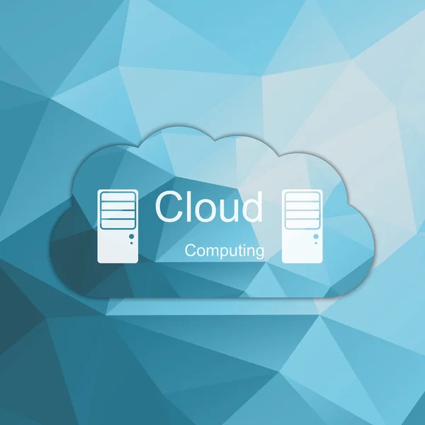 Vector cloud computing concept. Modern design template. — Stock Vector ...