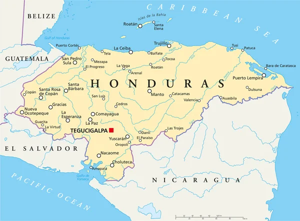 Mapa de roatan imágenes de stock de arte vectorial | Depositphotos