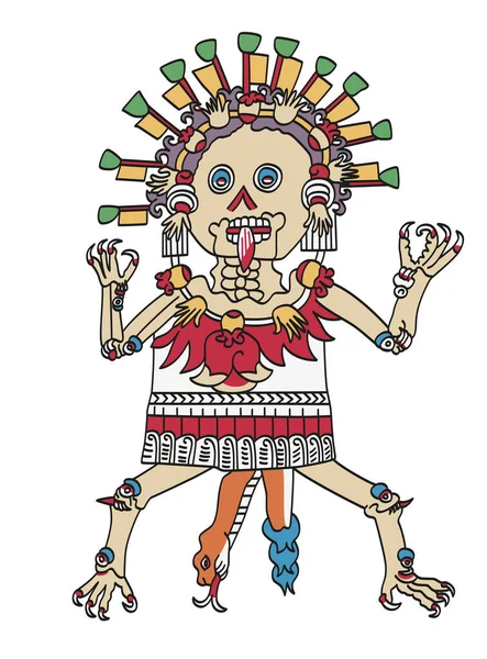 Aztec God Of Death Drawing