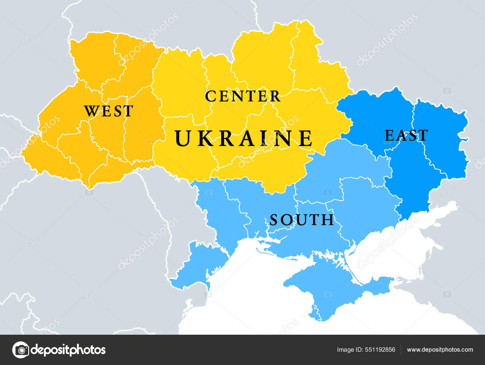 Ukraine Political Map