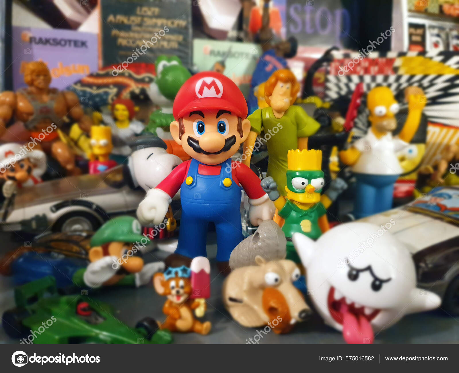 Ankara Turkey February 2019 Super Mario Bros Simpsons Scrat Snoopy ...