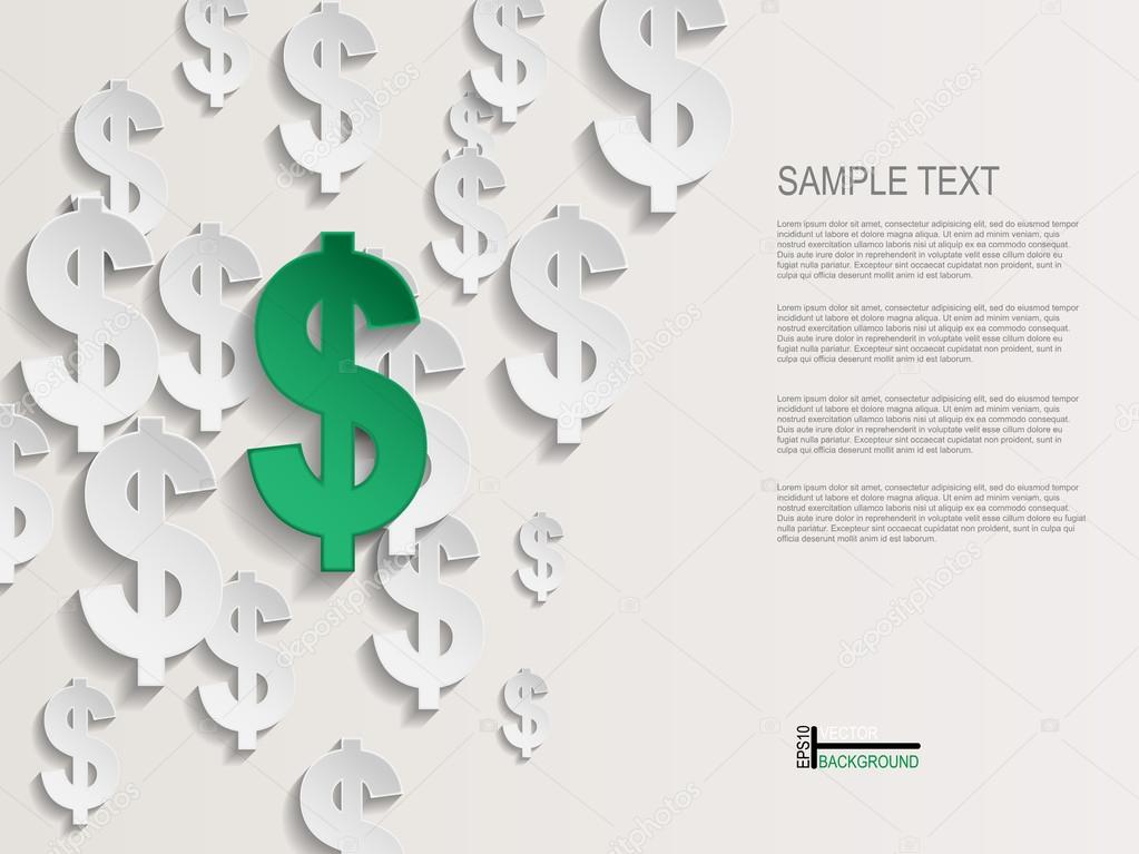 Dollar sign background Stock Vector Image by ©alexdndz #30398069