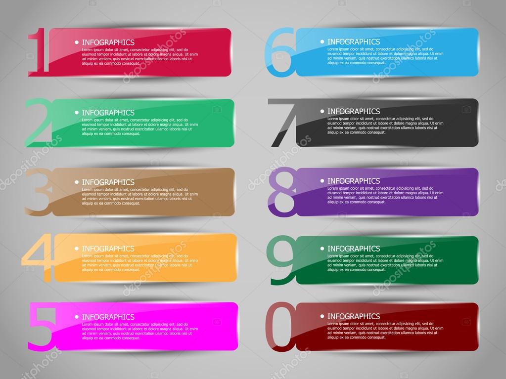 Infographics number options Stock Vector Image by ©alexdndz #31837245