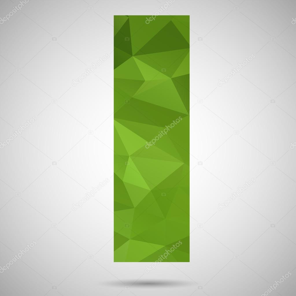 Mosaic letter I Stock Vector by ©alexdndz 35174095