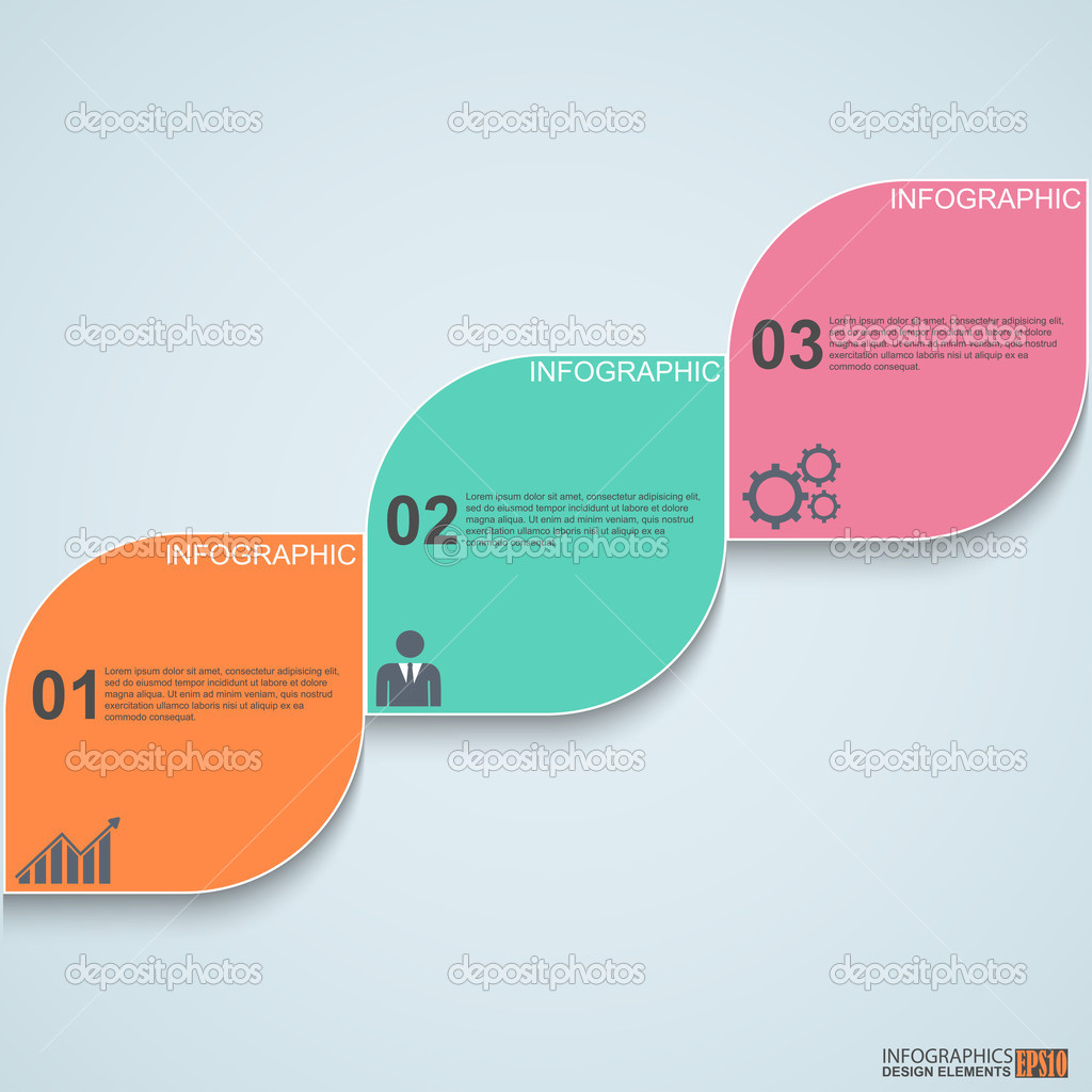 Abstract paper infographic Stock Vector Image by ©alexdndz #36642151