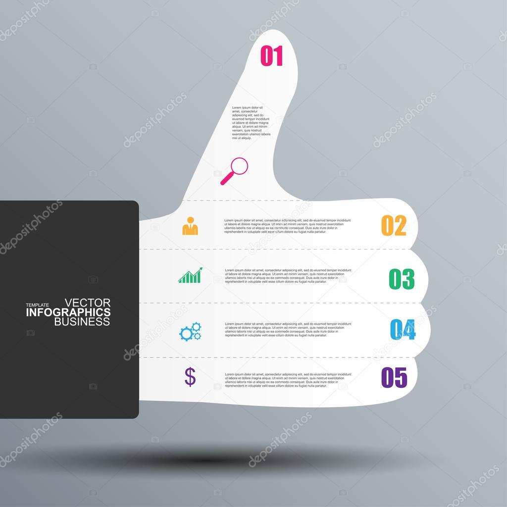 Human hand infographics Stock Vector Image by ©alexdndz #45957579