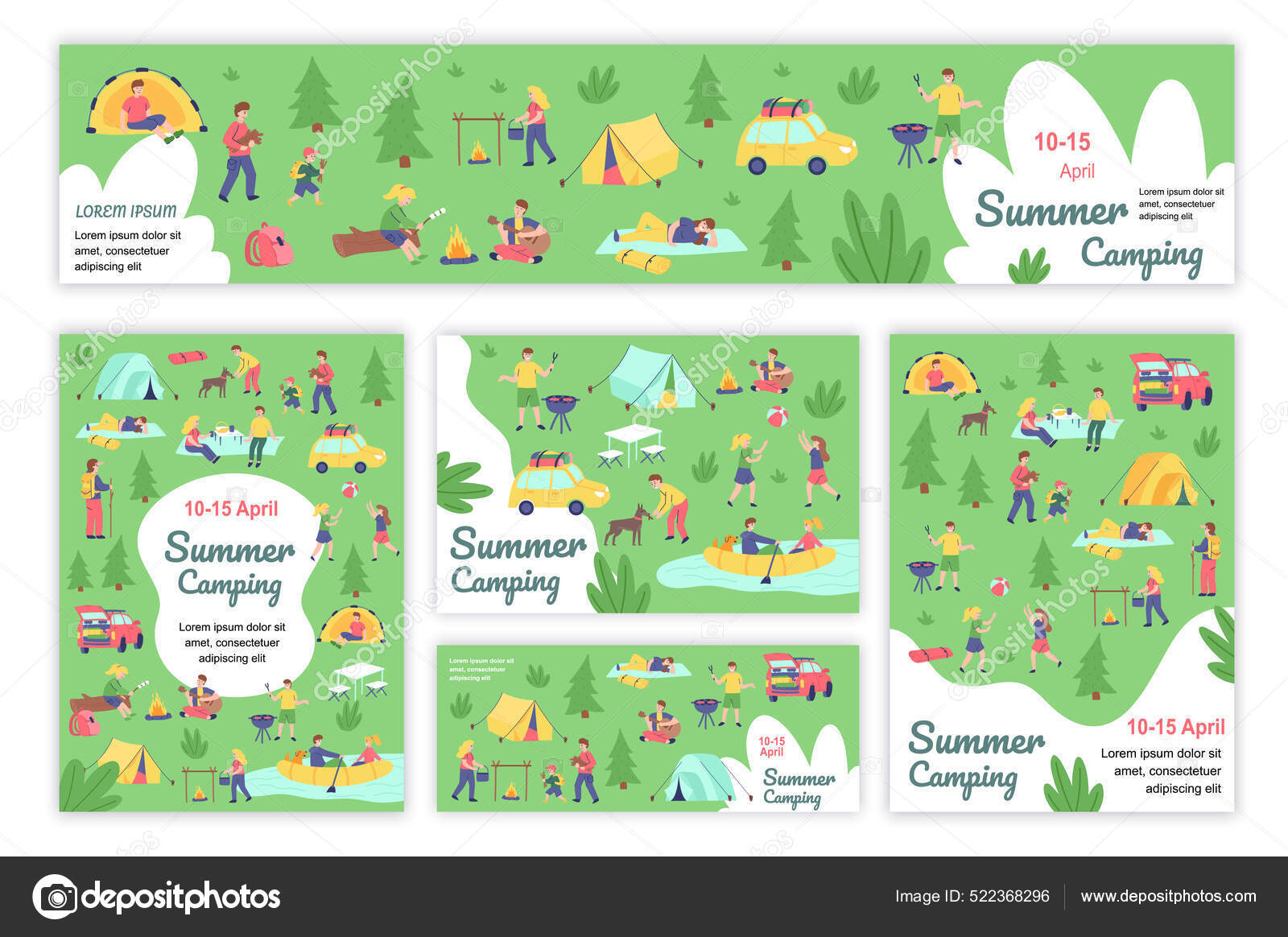 Camping Infographic Template Free Download