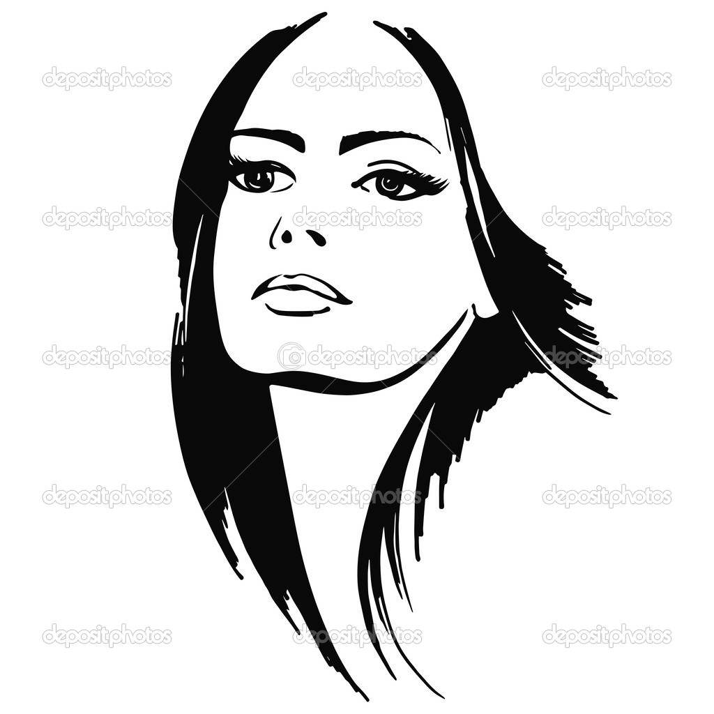 Beautiful lady — Stock Vector © Vasimila #35505583