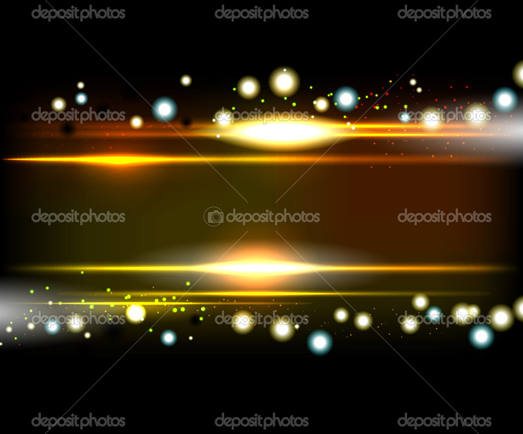 Yellow Smooth technology light lines vector background. Stock Vector ...