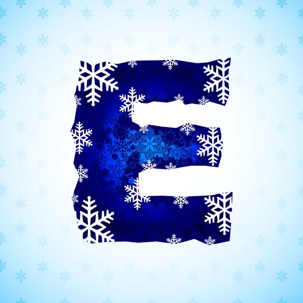 Winter decorations. Snow alphabet. Letters made of snowflakes. ⬇ Vector ...