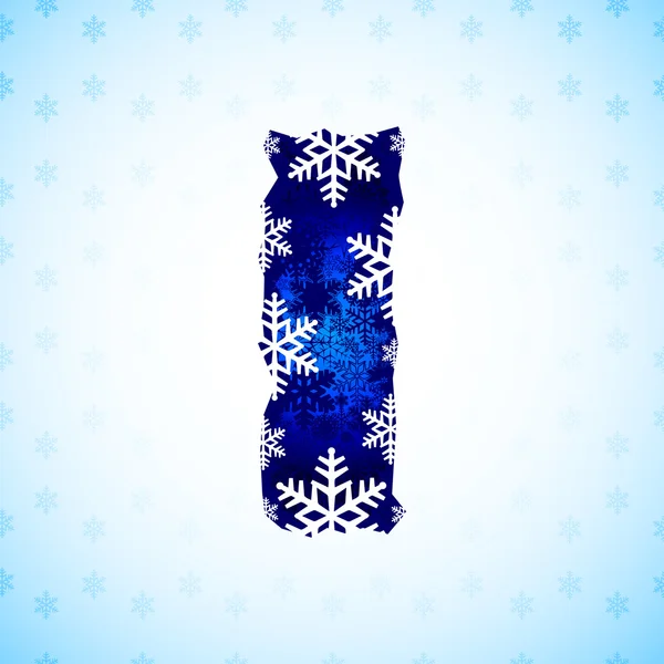 Winter decorations. Snow alphabet. Letters made of snowflakes. ⬇ Vector ...