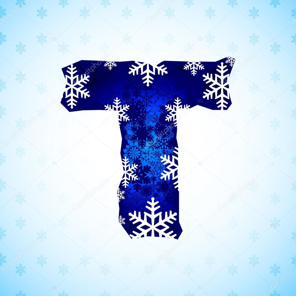 Snow Letters Font Alphabet Snow Letters Font Alphabet