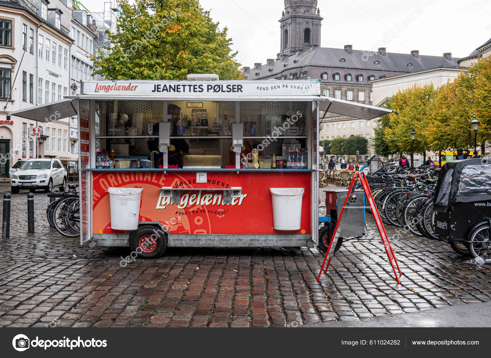 Copenhagen Denmark Polser Hot Dog Stand Stroget – Stock Editorial Photo ...