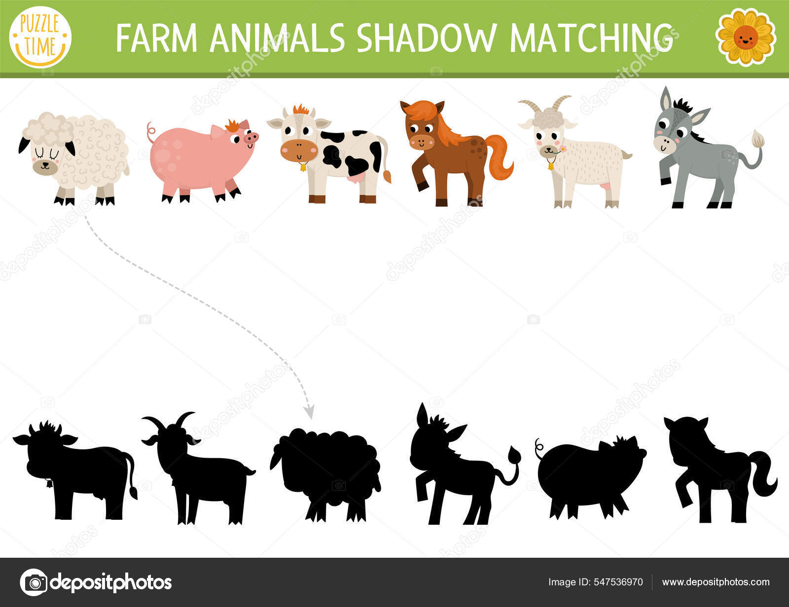 Farm Animal Silhouettes Clipart