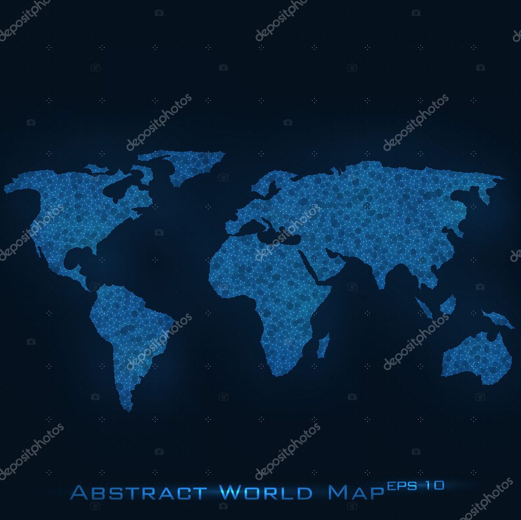 World abstract map. Stock Vector Image by ©GarryKillian_ #46661949