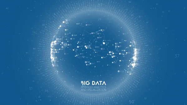 Terrain Big Data Visualization Futuristic Map Infographic Complex ...