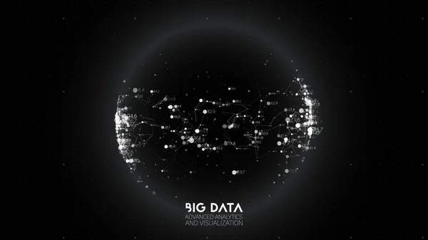 Terrain Big Data Visualization Futuristic Map Infographic Complex ...