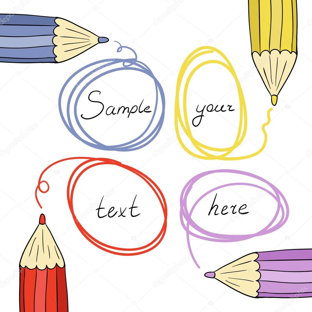 Scribble clouds with color pencils Stock Vector Image by ©Utro-na-more ...