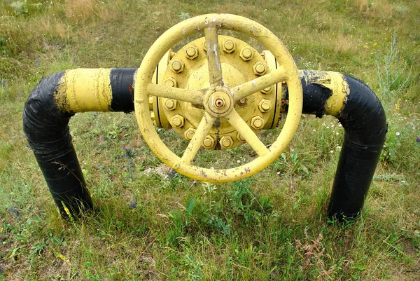 Old gas valve and pipeline - Stock Image - Everypixel