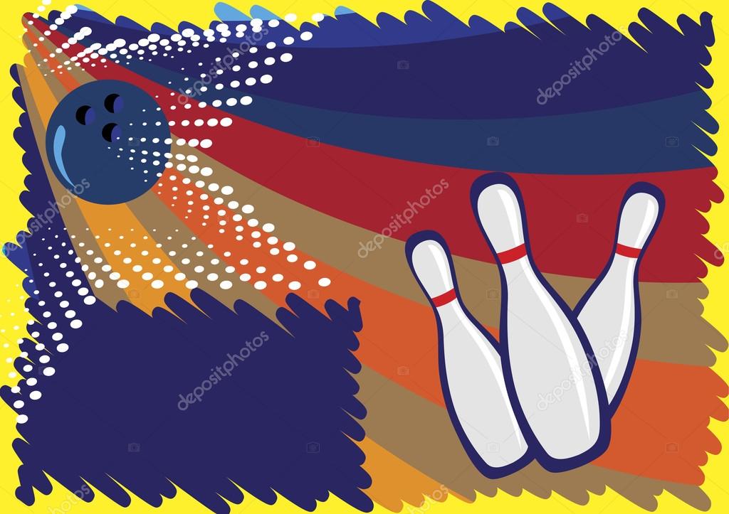 Abstract bowling background Stock Vector Image by ©trifo #36153795