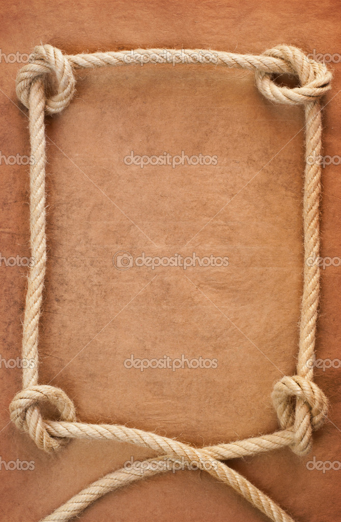 Old paper and rope Stock Photo by ©IxMaster 27618819