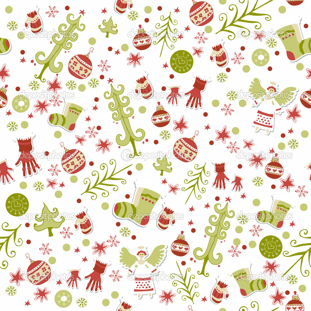 Christmas Seamless Pattern. Vector illustration. — Stock Vector ... Christmas Seamless Pattern. Vector illustration. — Stock Vector ...