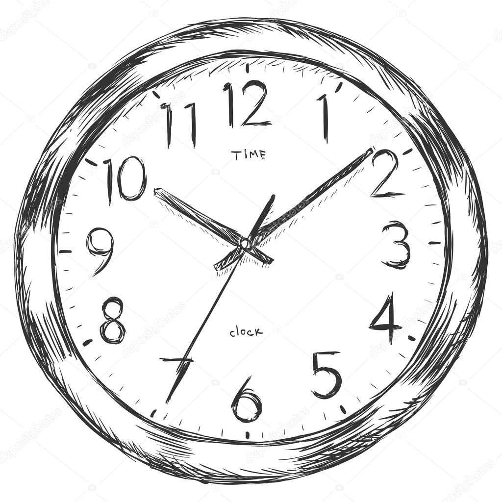 Vector sketch illustration - wall clock Stock Vector Image by ©nikiteev ... Vector sketch illustration - wall clock Stock Vector Image by ©nikiteev ...