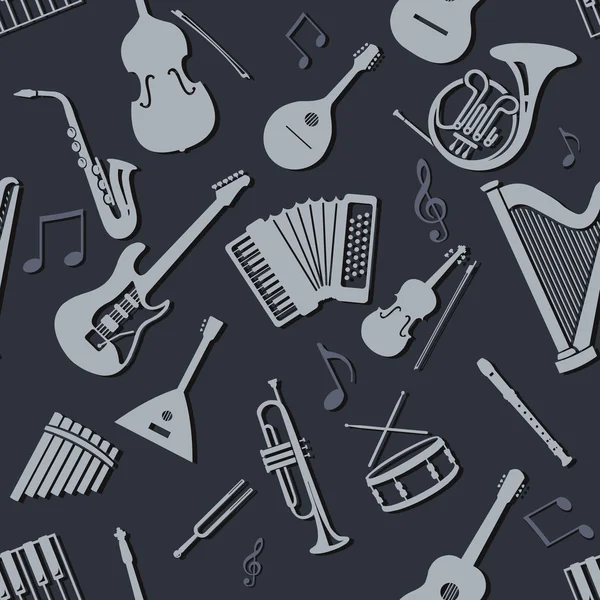 Vector set of 16 musical instruments icons — Stock Vector © nikiteev ...