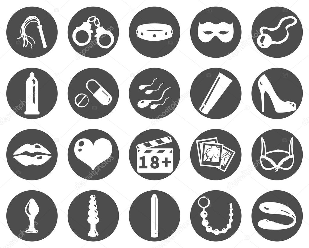 Vector Set Of Sex Shop Icons Premium Vector In Adobe Illustrator Ai