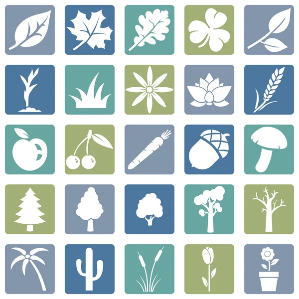 Vector Set of Plants Icons Stock Vector Image by ©nikiteev #47861405