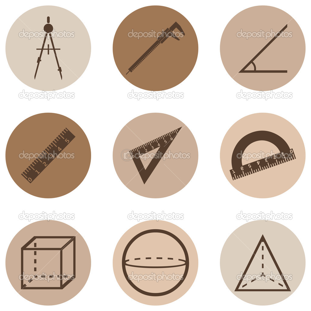 Geometry Icons Stock Vector by ©nikiteev 49254085